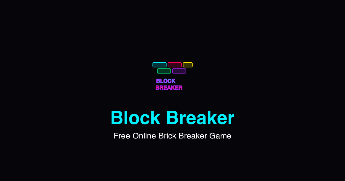 Block Breaker - Play Free Online | Brick Breaker Game